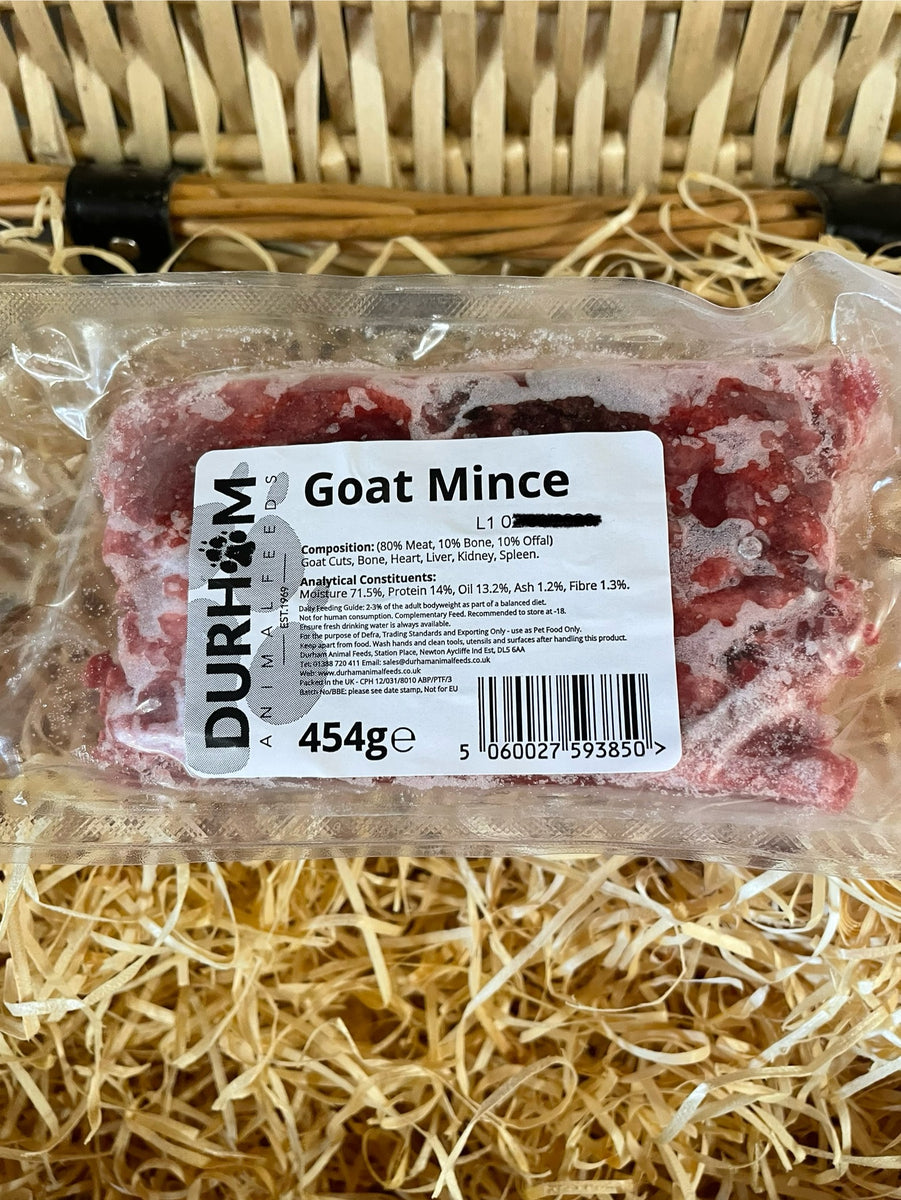 Goat Mince 80/10/10 Mince. DAF. Single Protein. – Orderpetfood.co.uk