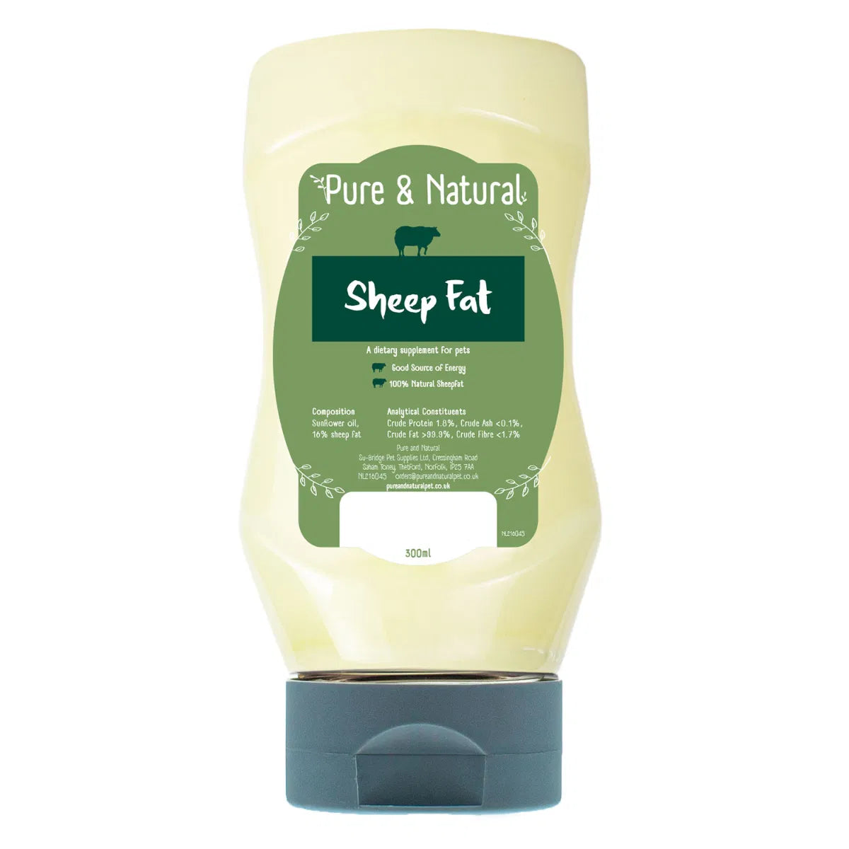 Pure & Natural Sheep Fat 300ml – Orderpetfood.co.uk